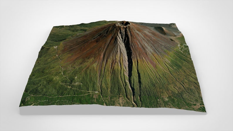 Volcano Fuji Japan - 3d Model STL - Digital File for 3D Printing ...
