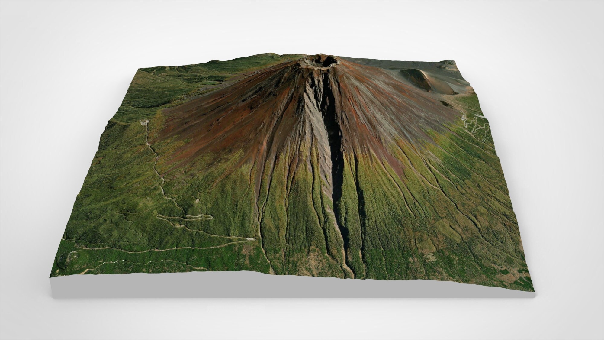 Volcano Fuji Japan - 3d Model STL - Digital File for 3D Printing ...