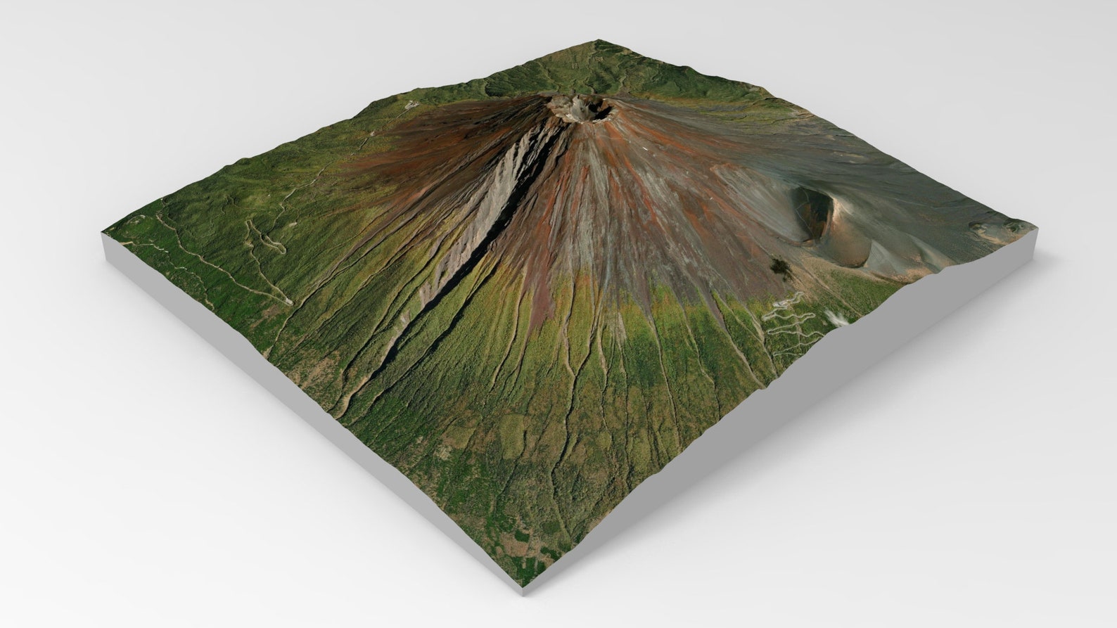 Volcano Fuji Japan - 3d Model STL - Digital File for 3D Printing ...