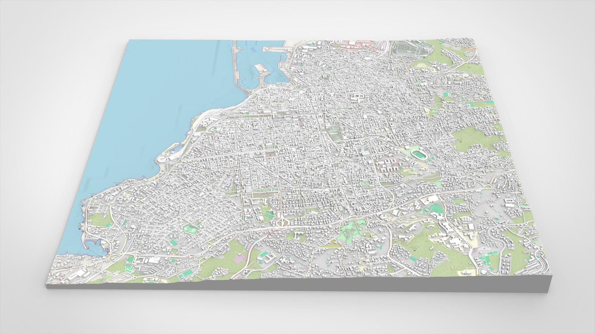 Cityscape Catania Sicily Italy - 3d Model STL - Digital File for 3D ...