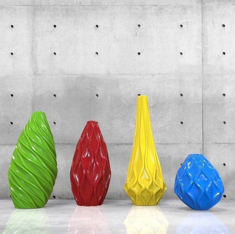 Vases 3D STL Digital File for 3D Printer, Original Design, STL File - Etsy