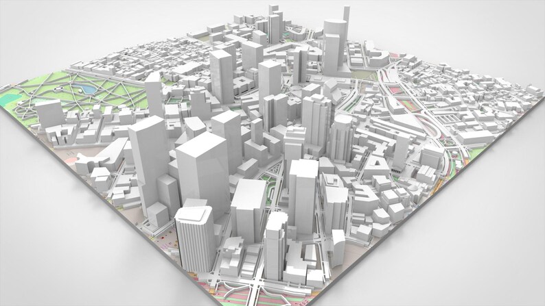 Cityscape Boston Massachusetts United States - 3d Model STL - Digital ...