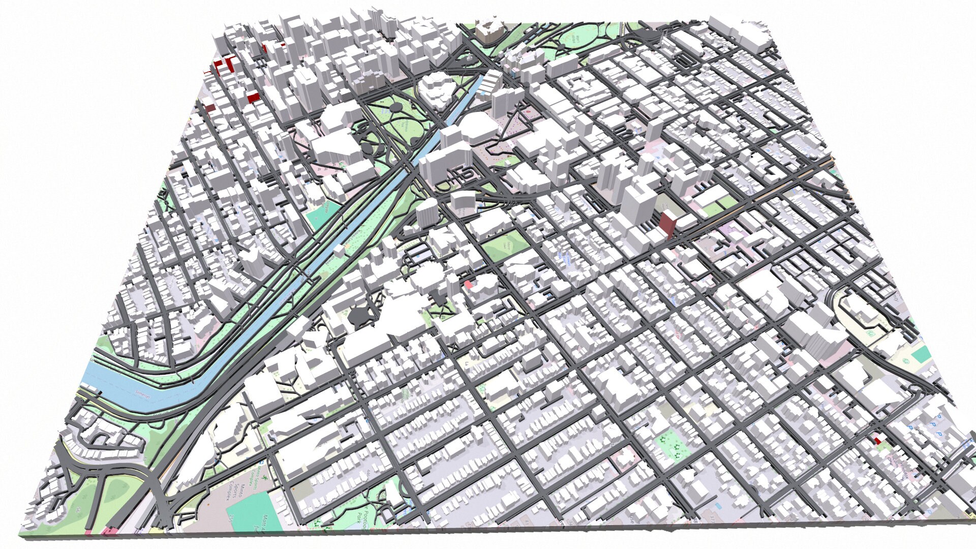 Cityscape Ottawa Canada - 3d Model STL - Digital File for 3D Printing ...