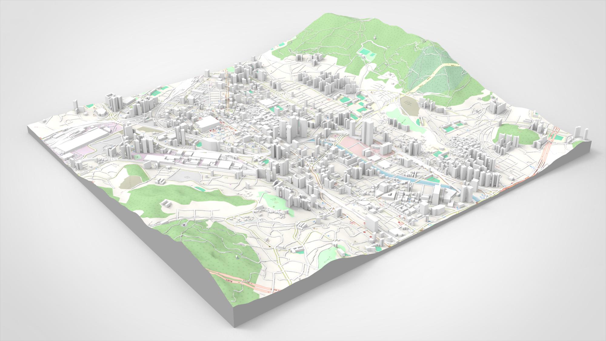 Cityscape Busan South Korea - 3d Model STL - Digital File for 3D ...
