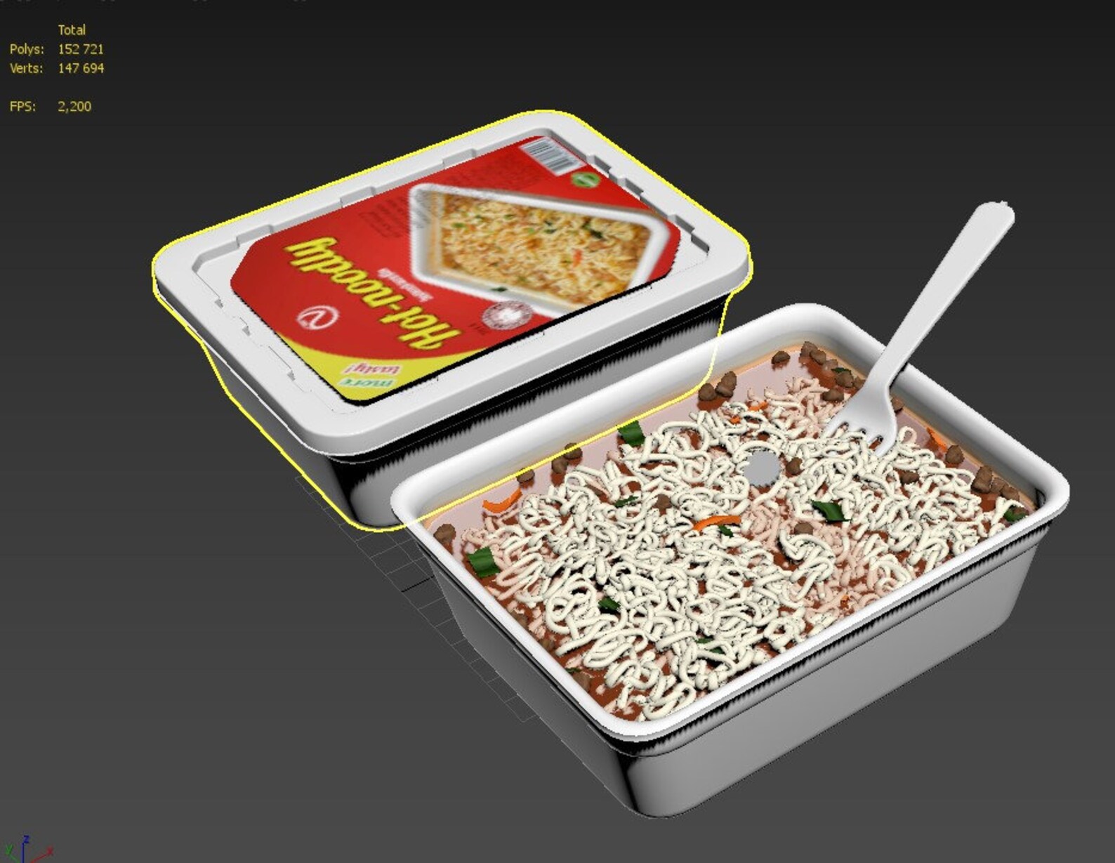 Instant Noodle 3D STL Digital File for 3D Printer, Original Design, STL ...