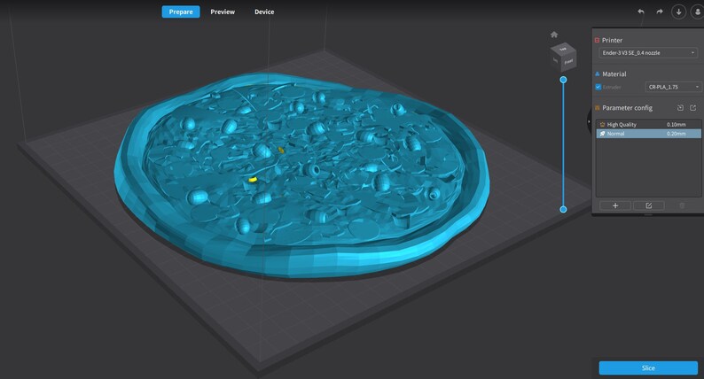 Pizza, 3D STL Digital File for 3D Printer, Original Design, STL File - Etsy