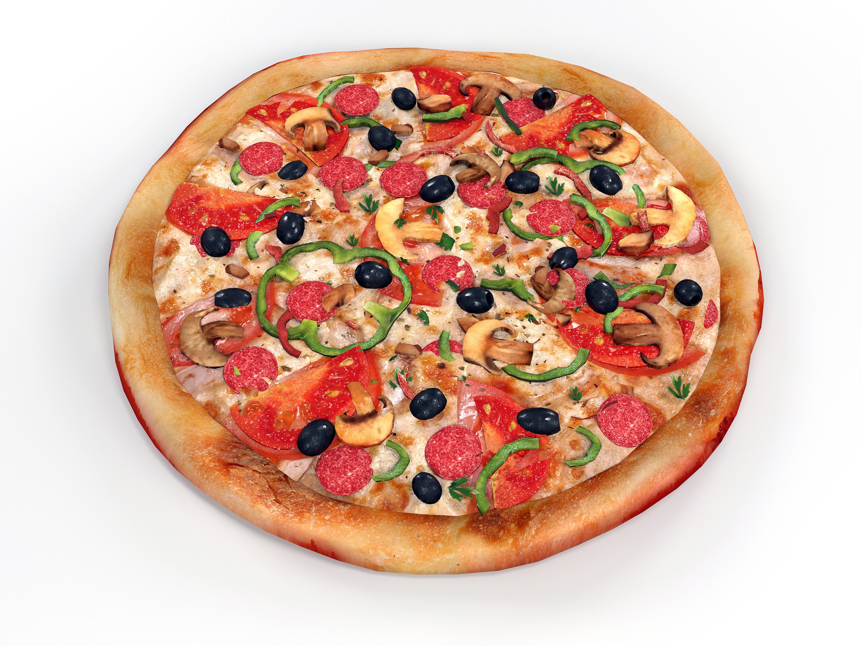 Pizza, 3D STL Digital File for 3D Printer, Original Design, STL File ...