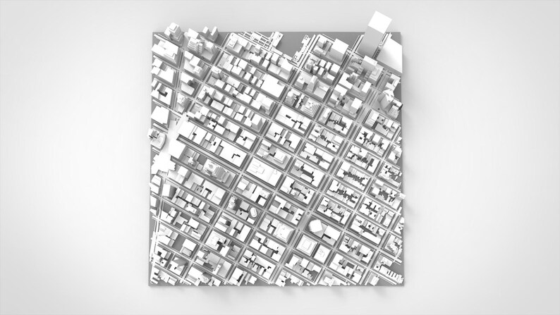 Cityscape New York USA Fragment City - 3d Model STL - Digital File for ...
