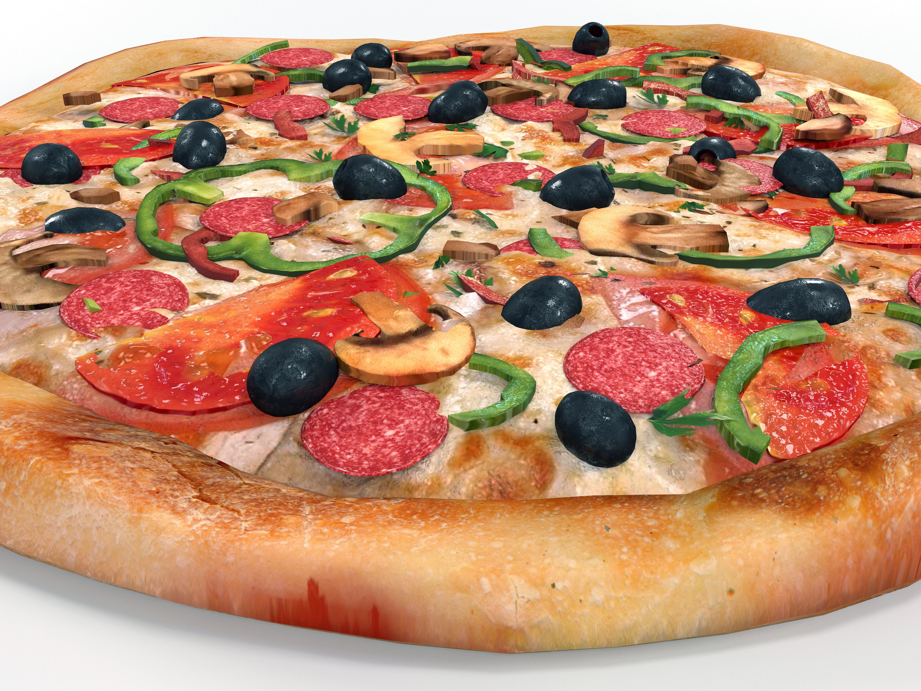 Pizza, 3D STL Digital File for 3D Printer, Original Design, STL File ...