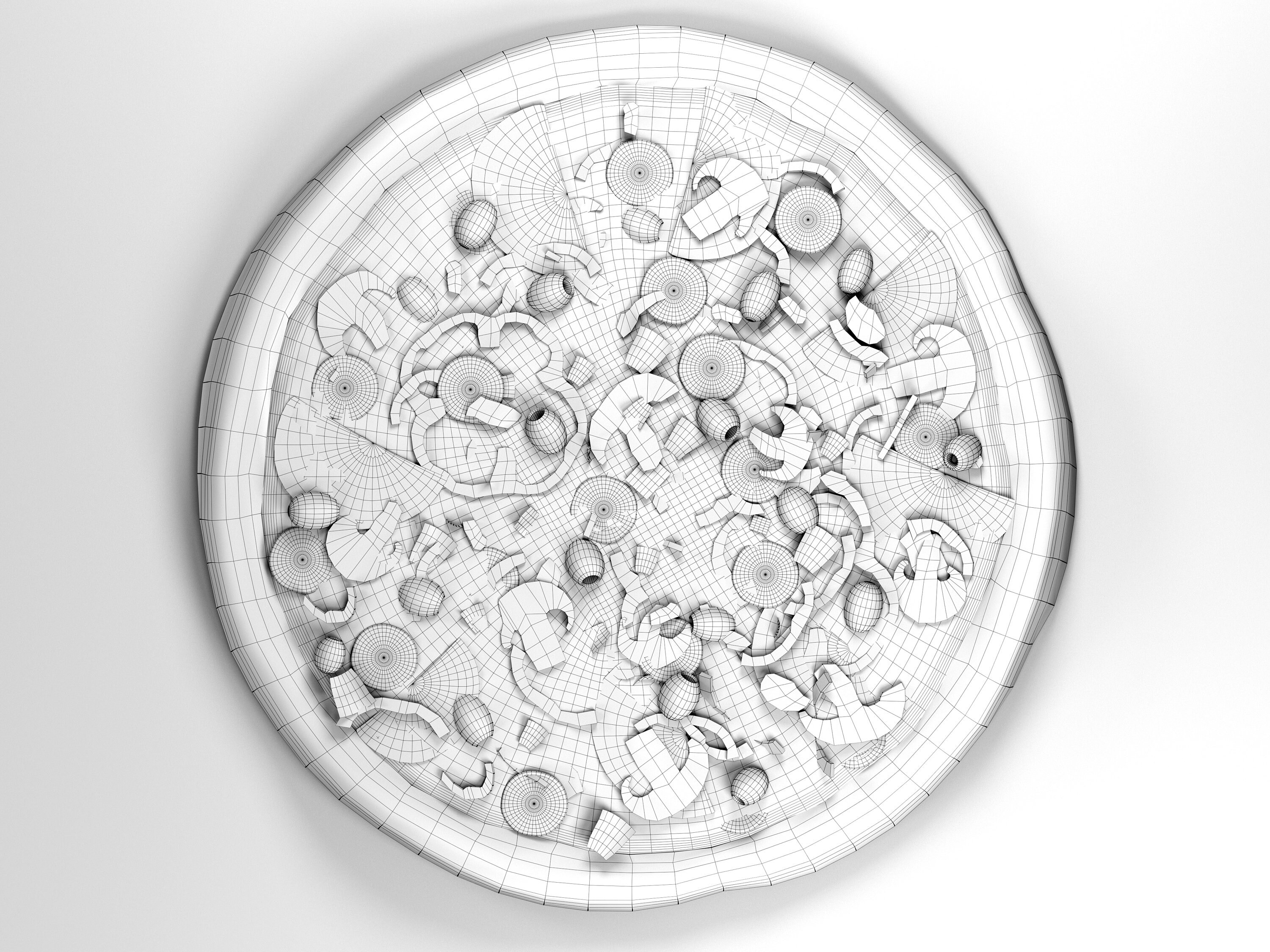 Pizza, archivo digital 3D STL para impresora 3D, diseño original ...