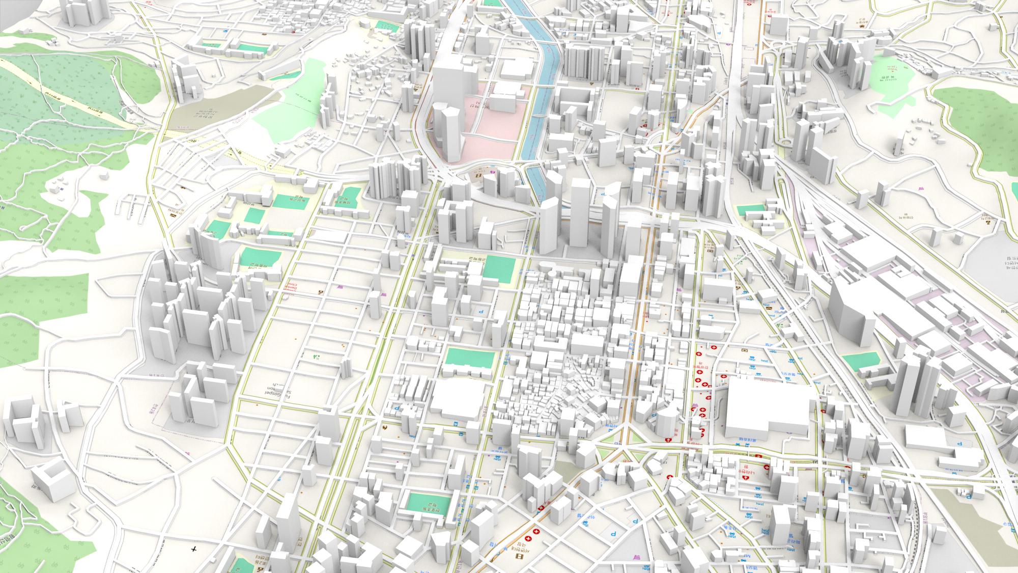 Cityscape Busan South Korea - 3d Model STL - Digital File for 3D ...