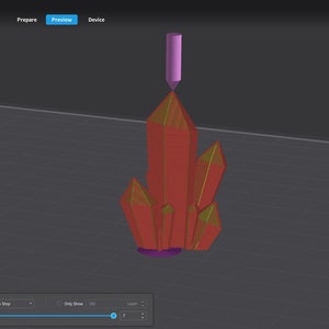 Crystal - 3D STL Digital File for 3D Printer, Original Design, STL File ...