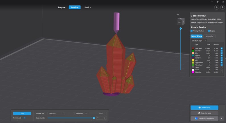 Crystal - 3D STL Digital File for 3D Printer, Original Design, STL File ...