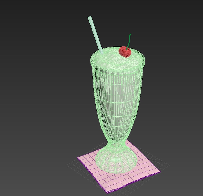 Milkshake 3D STL Digital File for 3D Printer, Original Design, STL File ...