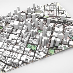 Cityscape Los Angeles United States - 3d Model STL - Digital File for ...