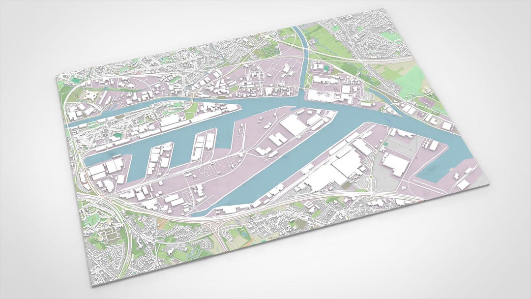 The Port of Ghent Belgium - 3d Model STL - Digital File for 3D Printing ...