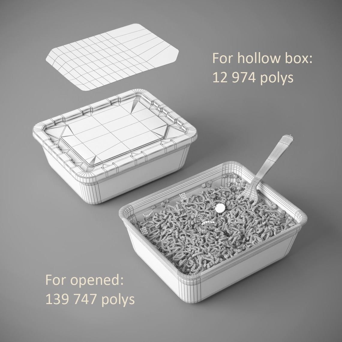 Instant Noodle 3D STL Digital File for 3D Printer, Original Design, STL ...