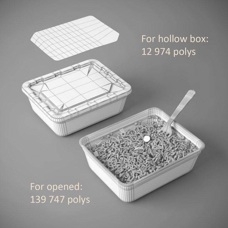 Instant Noodle 3D STL Digital File for 3D Printer, Original Design, STL ...
