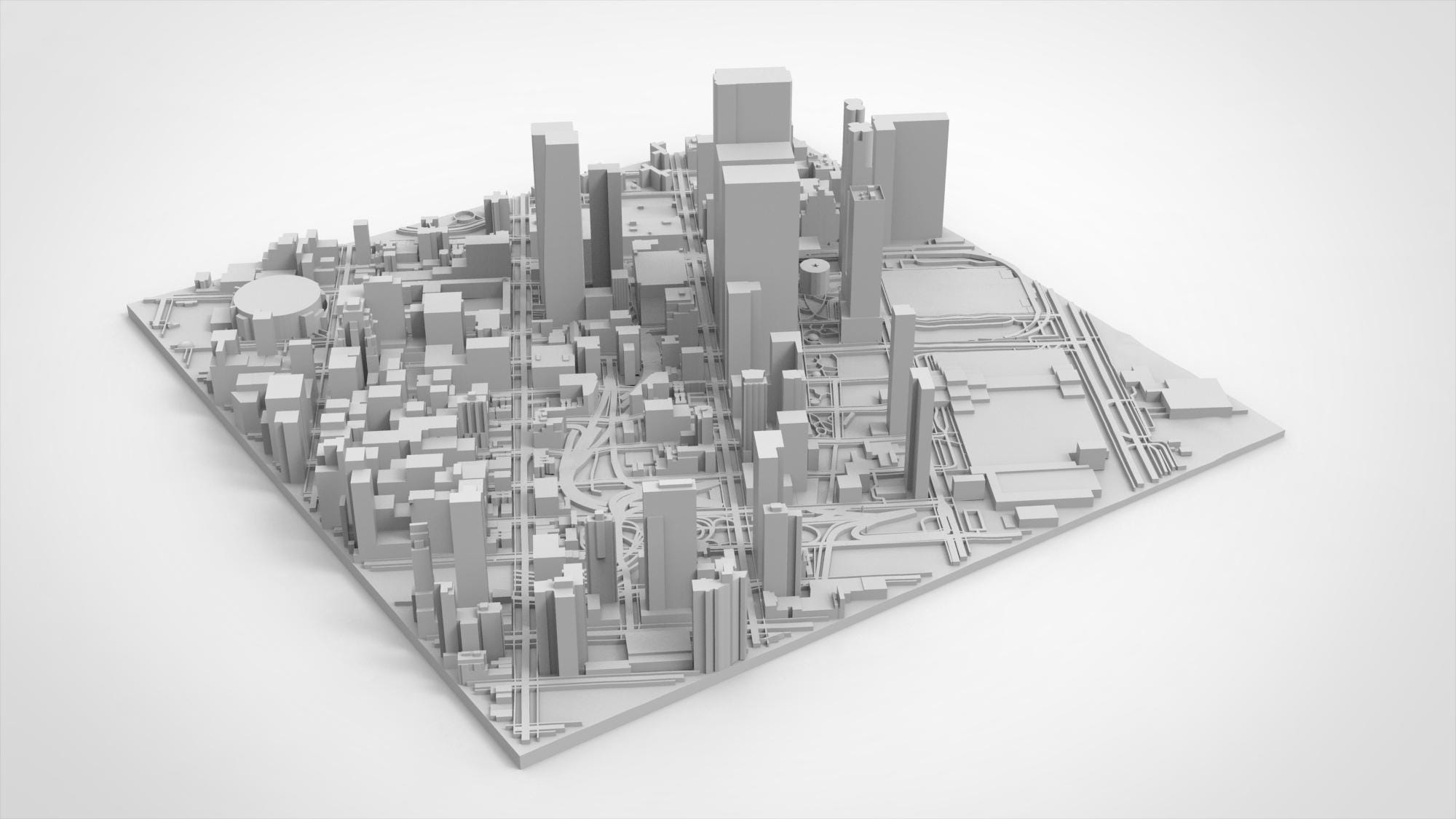 Cityscape New York USA Fragment City - 3d Model STL - Digital File for ...