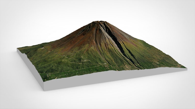 Volcano Fuji Japan - 3d Model STL - Digital File for 3D Printing ...