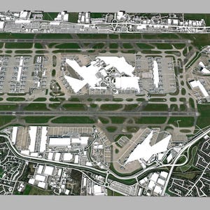 London Heathrow Airport England - 3d Model STL - Digital File for 3D ...
