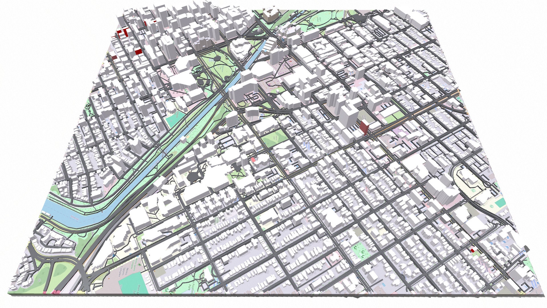 Cityscape Ottawa Canada - 3d Model STL - Digital File for 3D Printing ...
