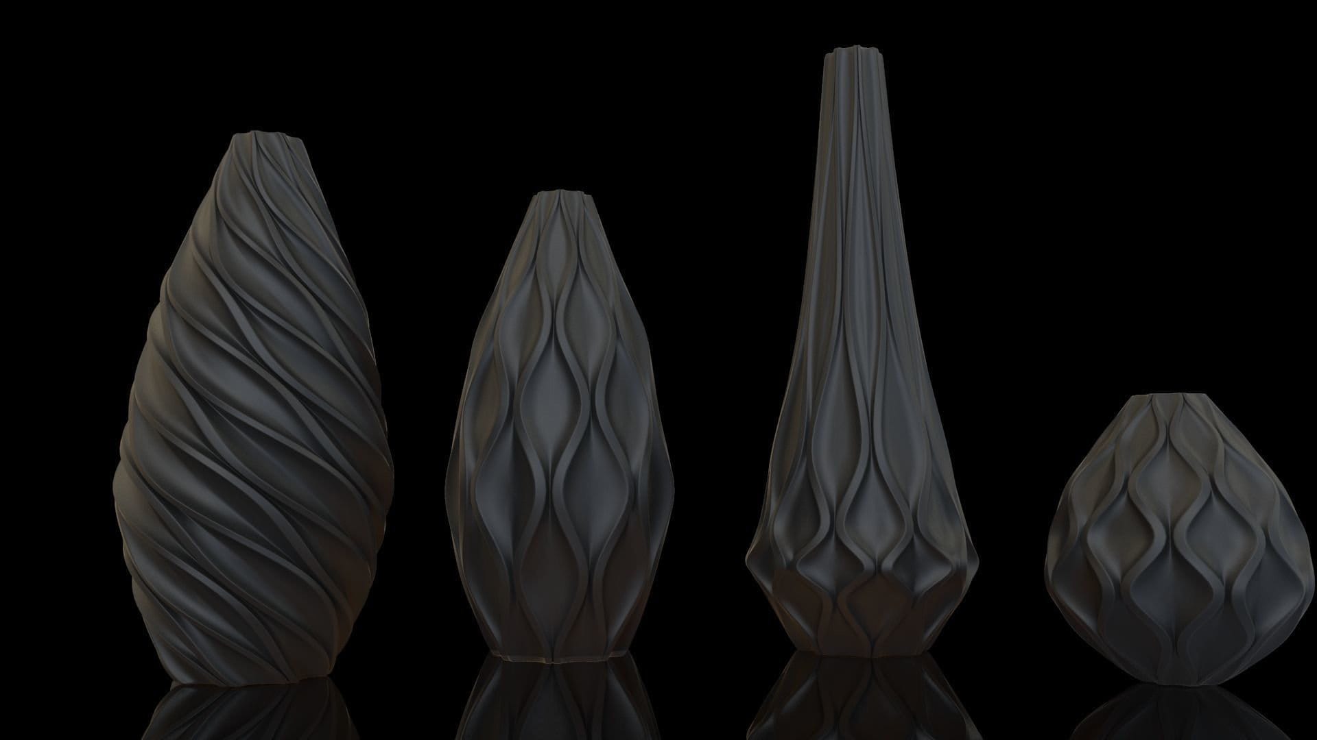 Vases 3D STL Digital File for 3D Printer, Original Design, STL File - Etsy