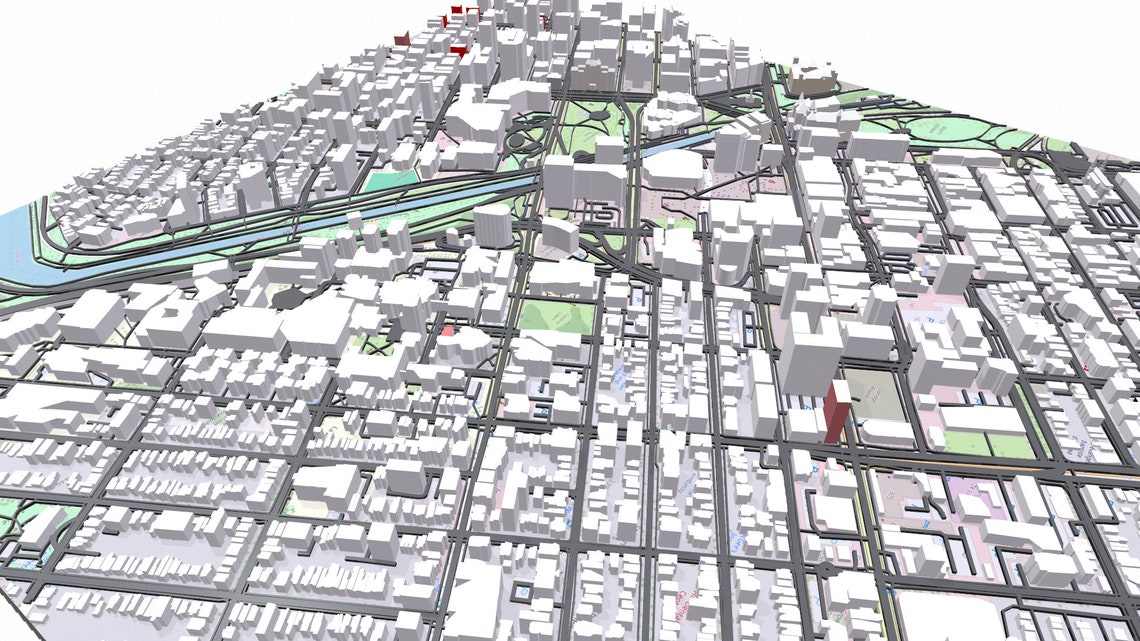 Cityscape Ottawa Canada - 3d Model STL - Digital File for 3D Printing ...