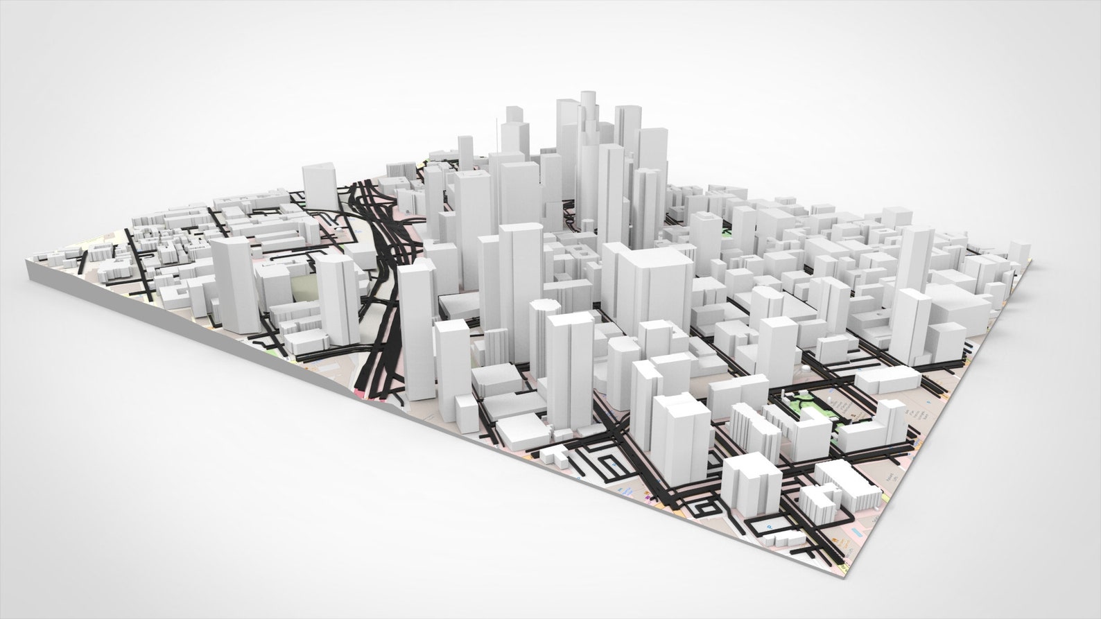 Cityscape Los Angeles United States - 3d Model STL - Digital File for ...