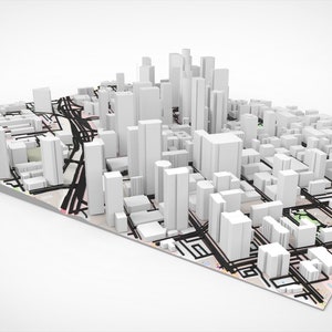 Cityscape Los Angeles United States - 3d Model STL - Digital File for ...