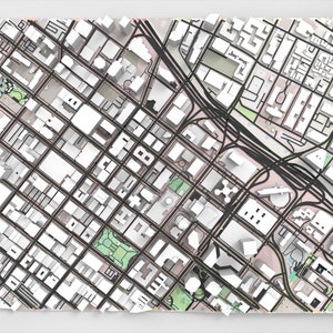 Cityscape Los Angeles United States - 3d Model STL - Digital File for ...