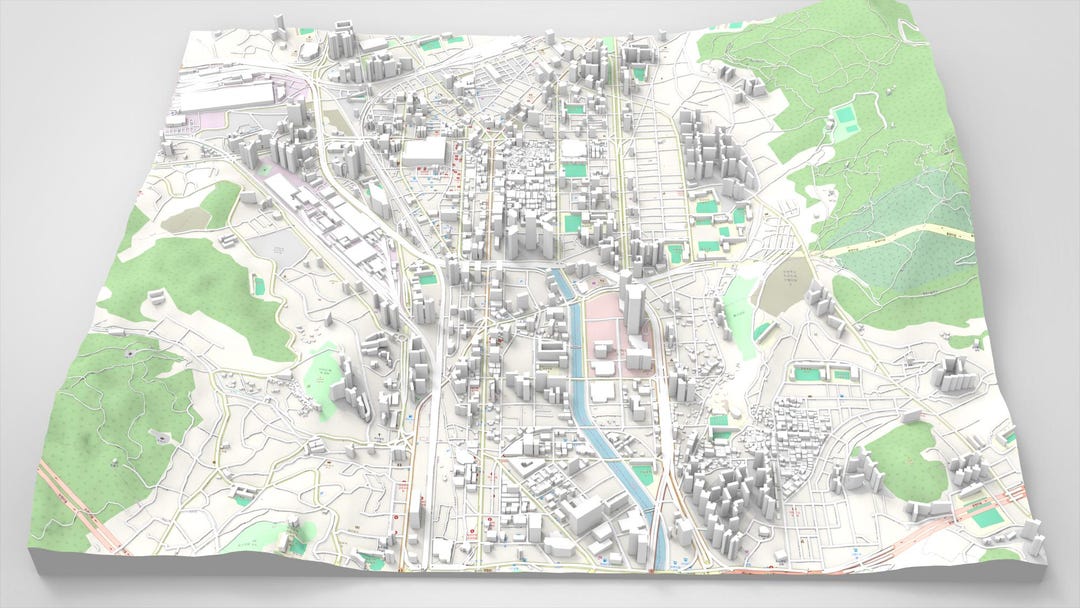 Cityscape Busan South Korea - 3d Model STL - Digital File for 3D ...