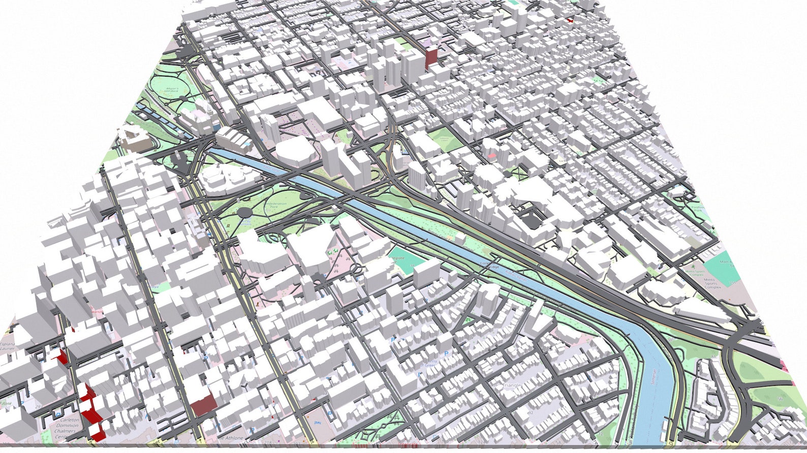 Cityscape Ottawa Canada - 3d Model STL - Digital File for 3D Printing ...