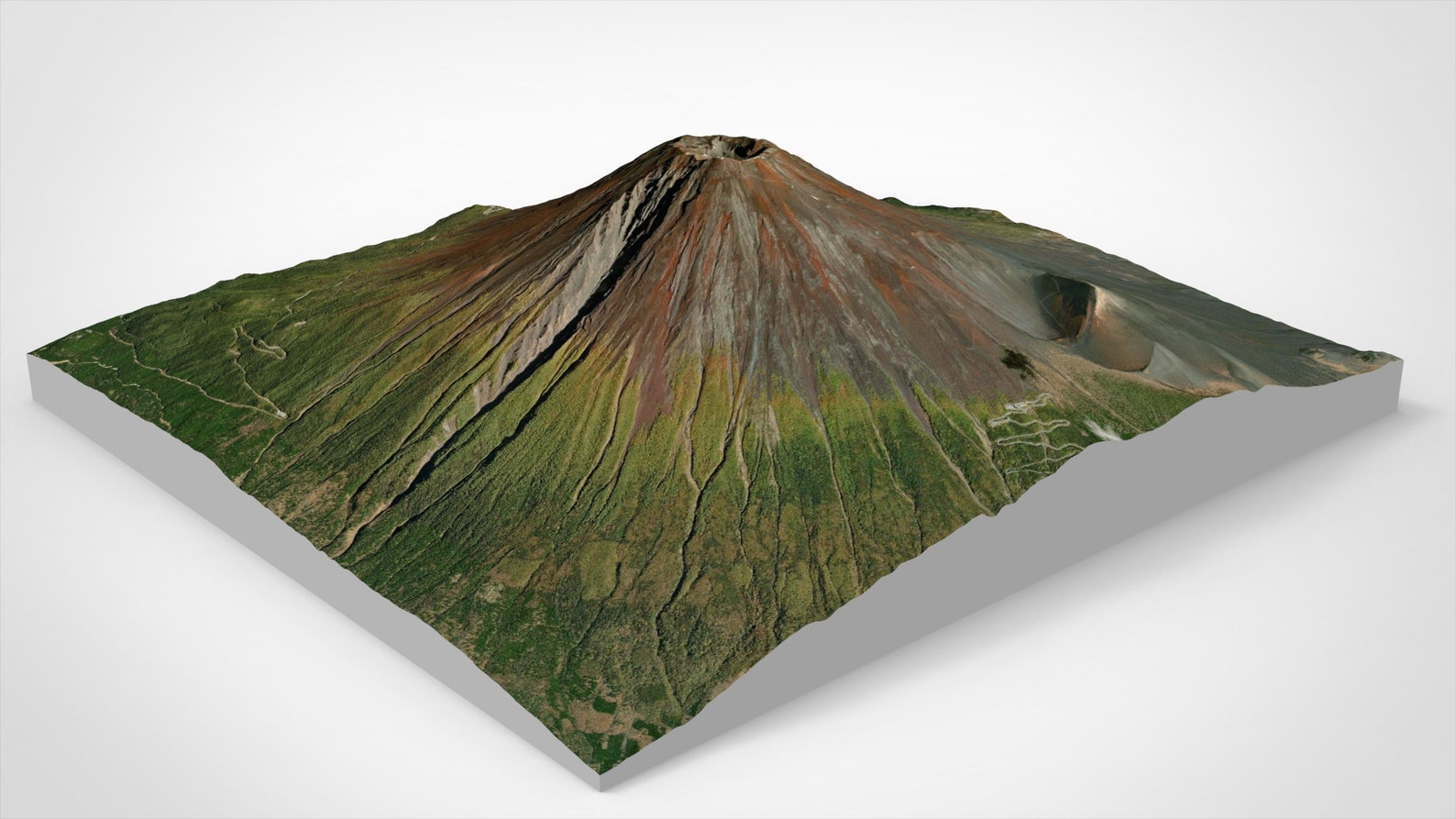 Volcano Fuji Japan - 3d Model STL - Digital File for 3D Printing ...