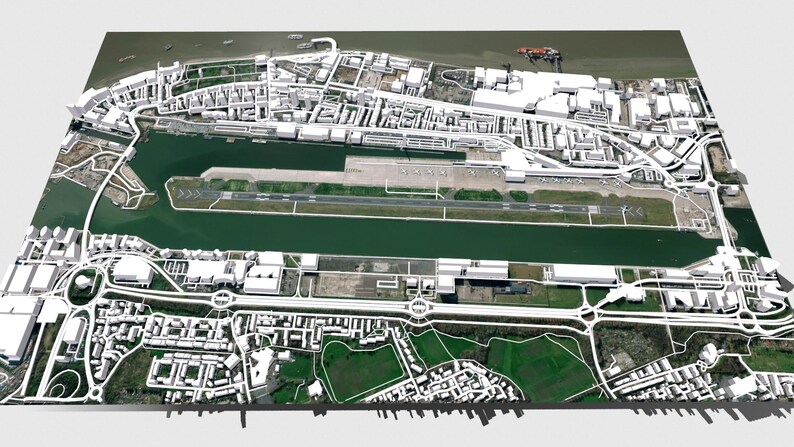 London City Airport England - 3d Model STL - Digital File for 3D ...