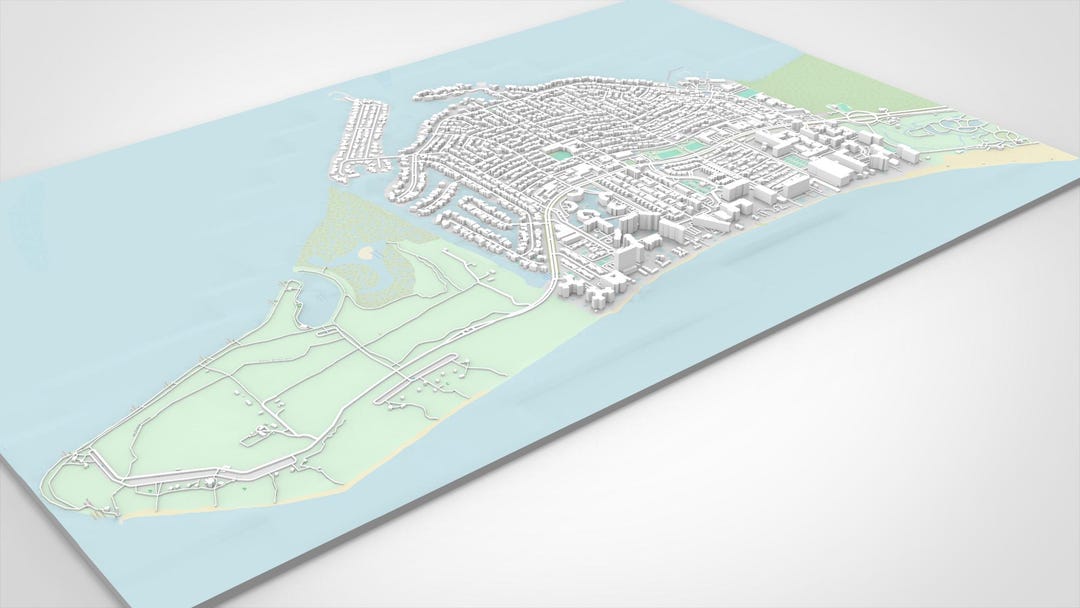 Cityscape Key Biscayne Florida United States - 3d Model STL - Digital ...
