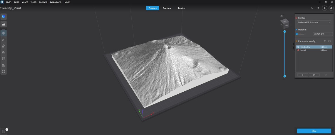 Volcano Fuji Japan - 3d Model STL - Digital File for 3D Printing ...