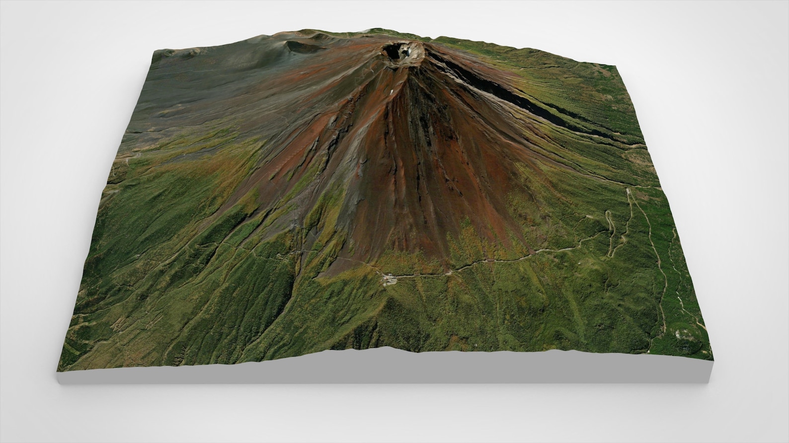 Volcano Fuji Japan - 3d Model STL - Digital File for 3D Printing ...