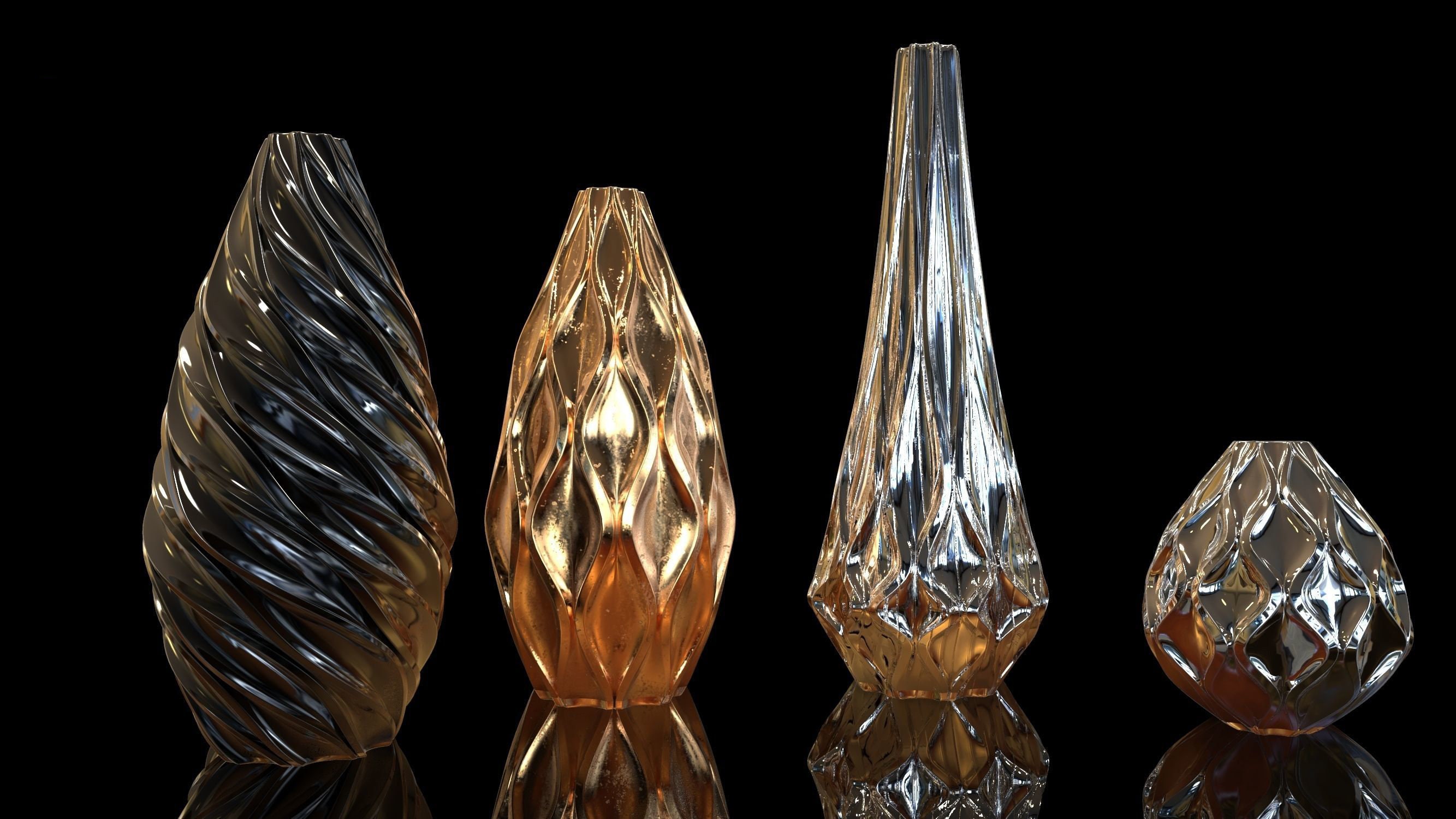 Vases 3D STL Digital File for 3D Printer, Original Design, STL File - Etsy