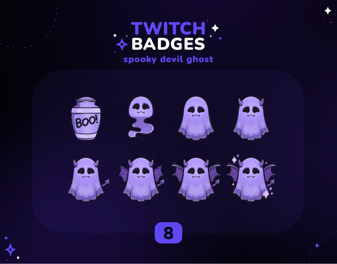Cute Spooky Pastel Ghost Badges // Sub & Bit - Etsy