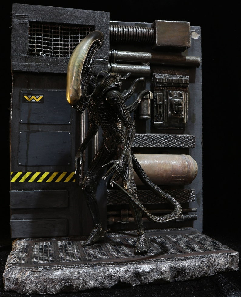 Figure Diorama Alien Xenomorph Action Figure Diorama for Alien NECA and ...