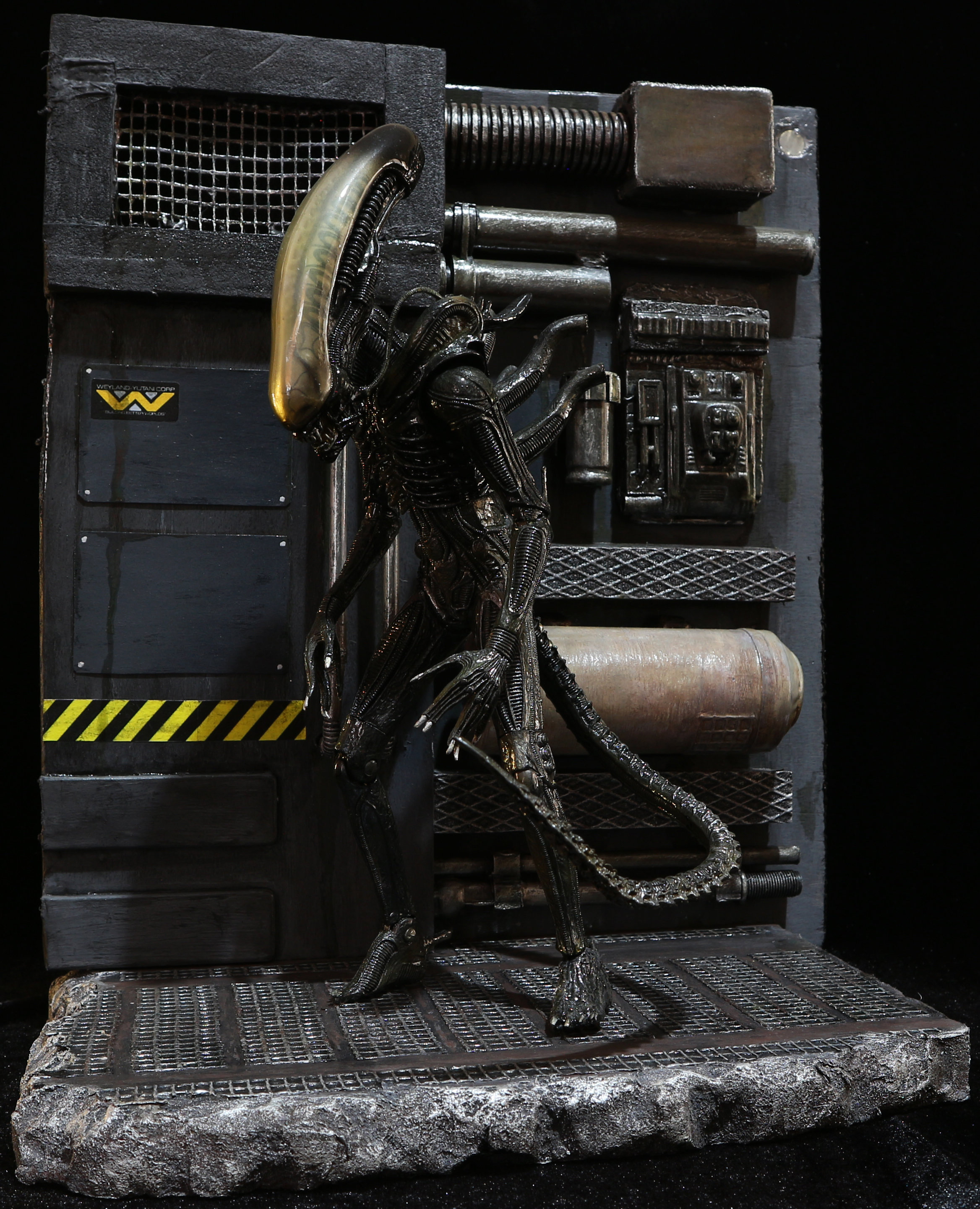 Figure Diorama Alien Xenomorph Action Figure Diorama for Alien NECA and ...