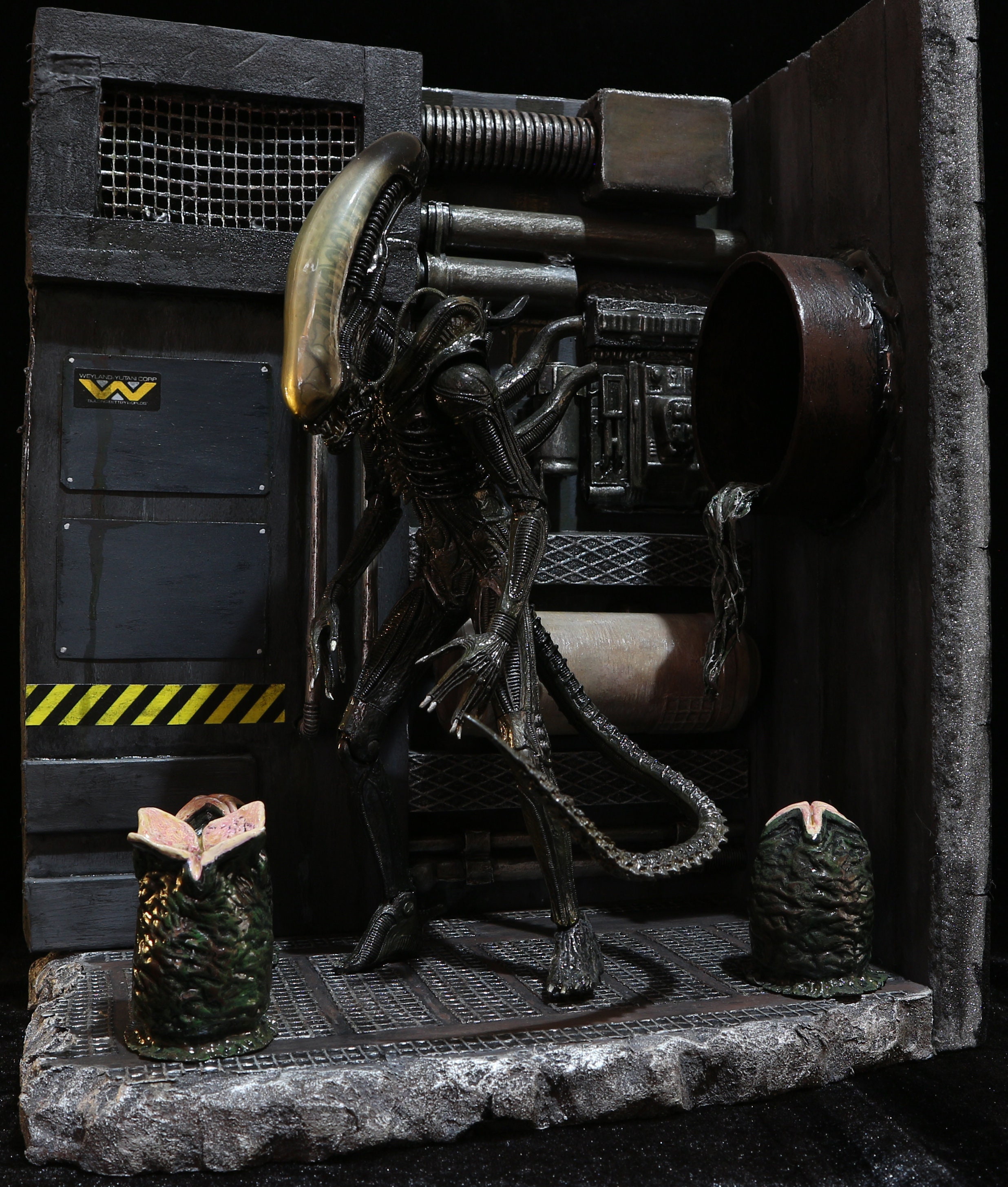 Figure Diorama Alien Xenomorph Action Figure Diorama for Alien NECA and ...