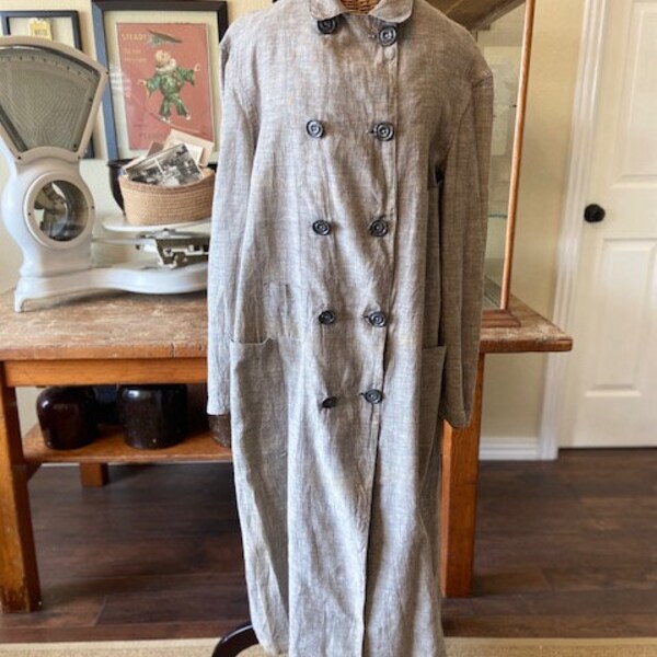 Linen Duster Coat - Etsy