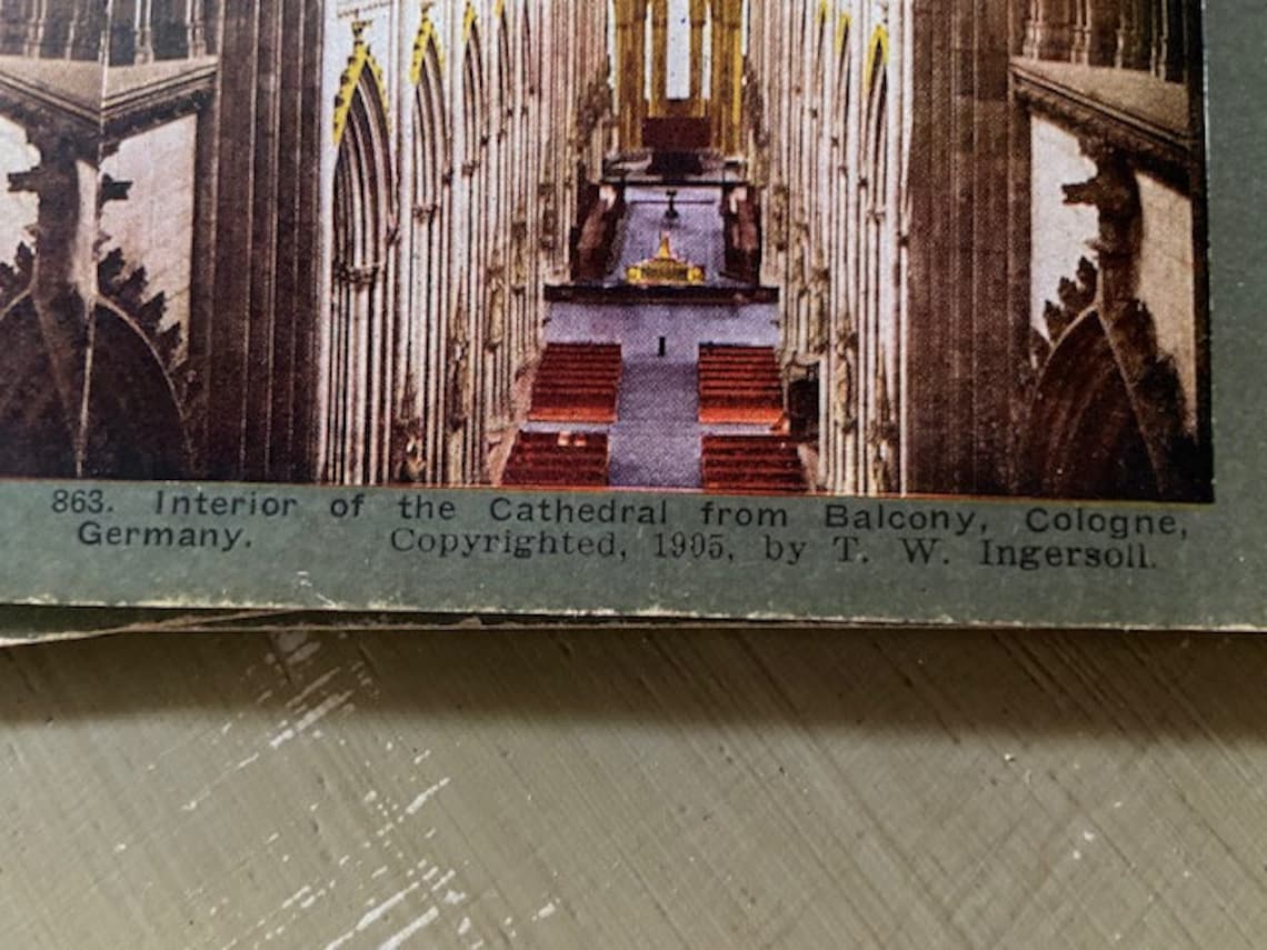 1905 T.W. Ingersoll Lithoview Steroview Cards Box of 100 | Etsy