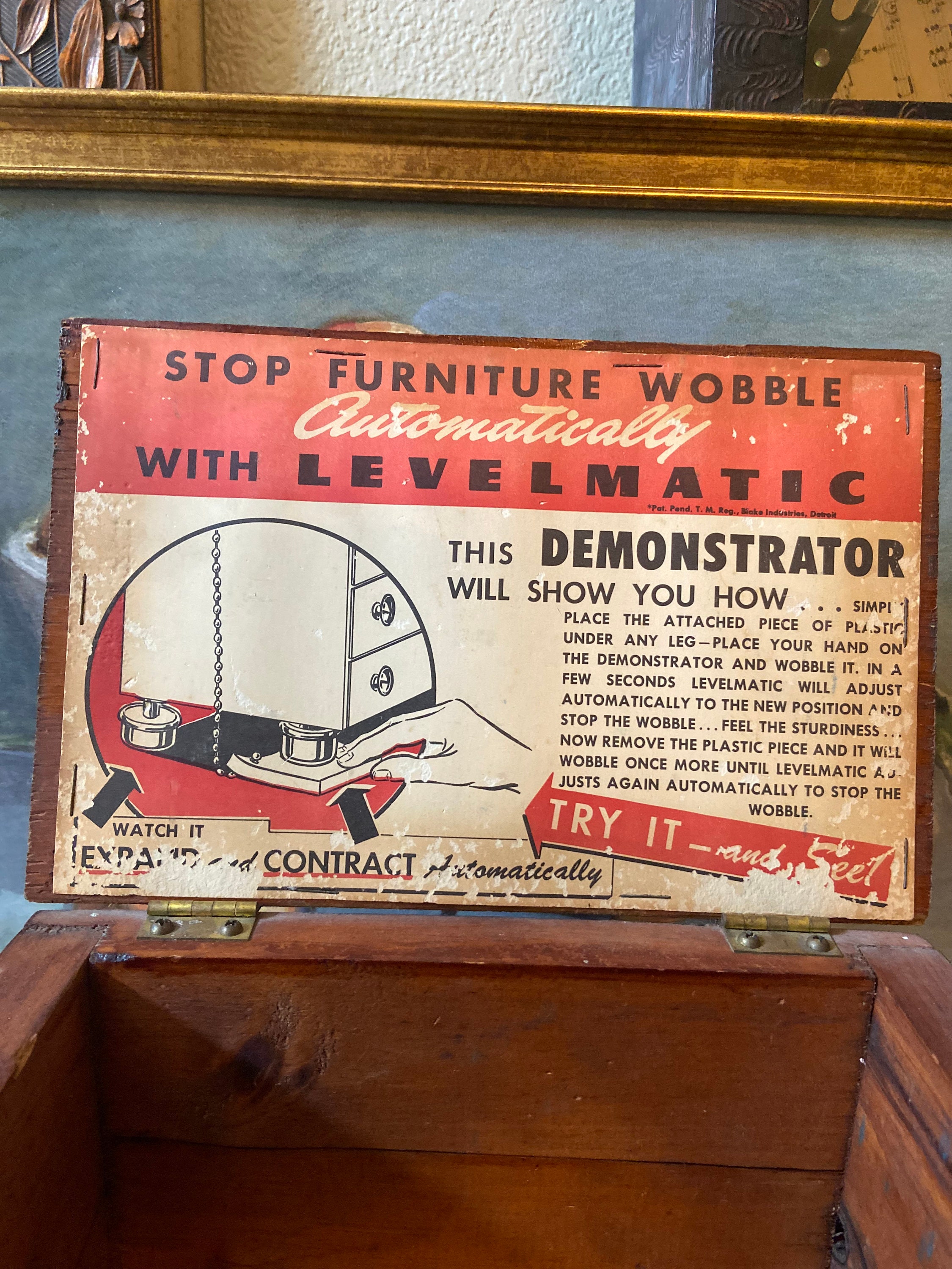 Unique Vintage Salesman Sample Chest With LEVELMATIC - Etsy