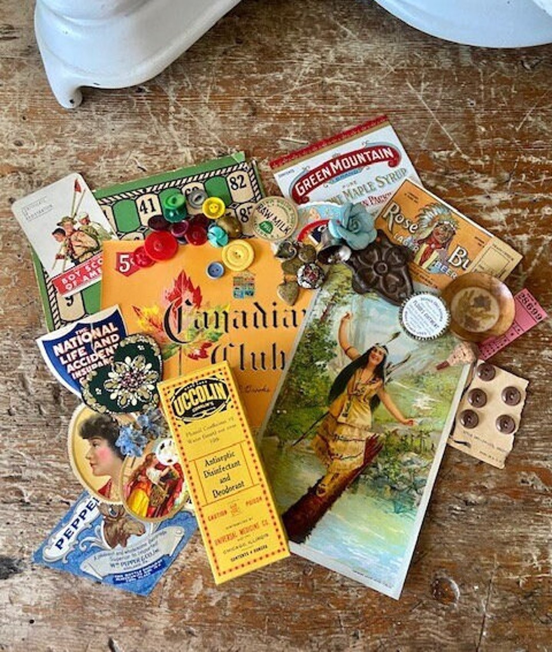 Vintage, Antique, Junk Drawer Lot, Advertising, Trinkets and Treasures ... Vintage, Antique, Junk Drawer Lot, Advertising, Trinkets and Treasures ...