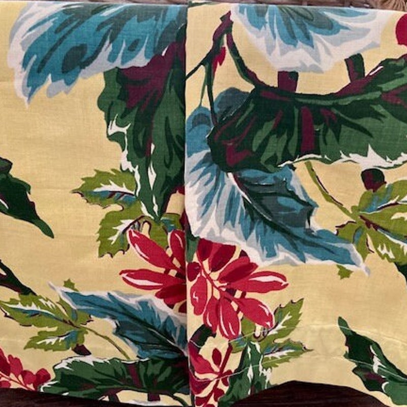 Barkcloth Curtains - Etsy