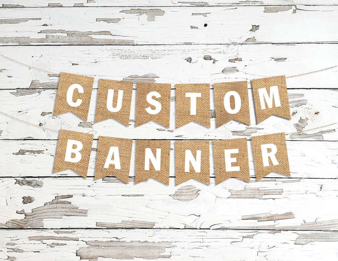 Custom Banner-personalized Banner-design Your Own Banner-diy - Etsy