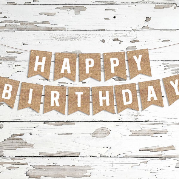 Birthday Pennant Banner - Etsy